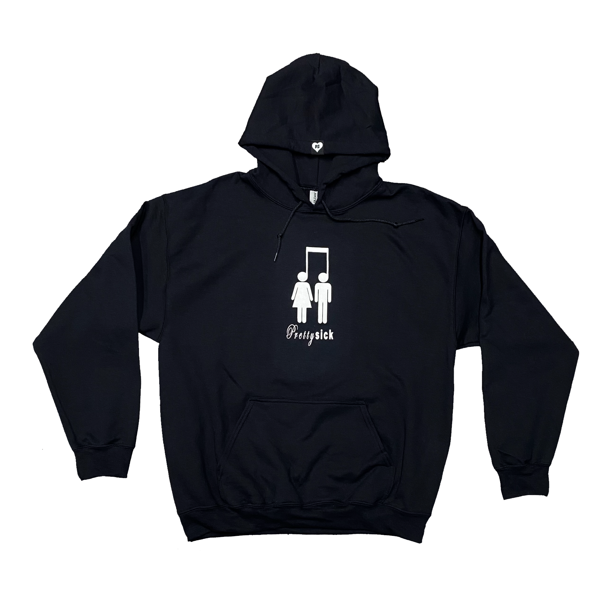 Music Note Hoodie (Black) – Pretty Sick Merch
